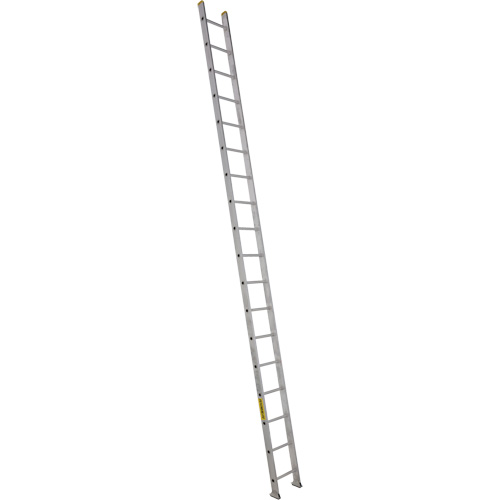 Featherlite Industrial Heavy-Duty Straight Ladders, 18', Aluminum, 300 ...