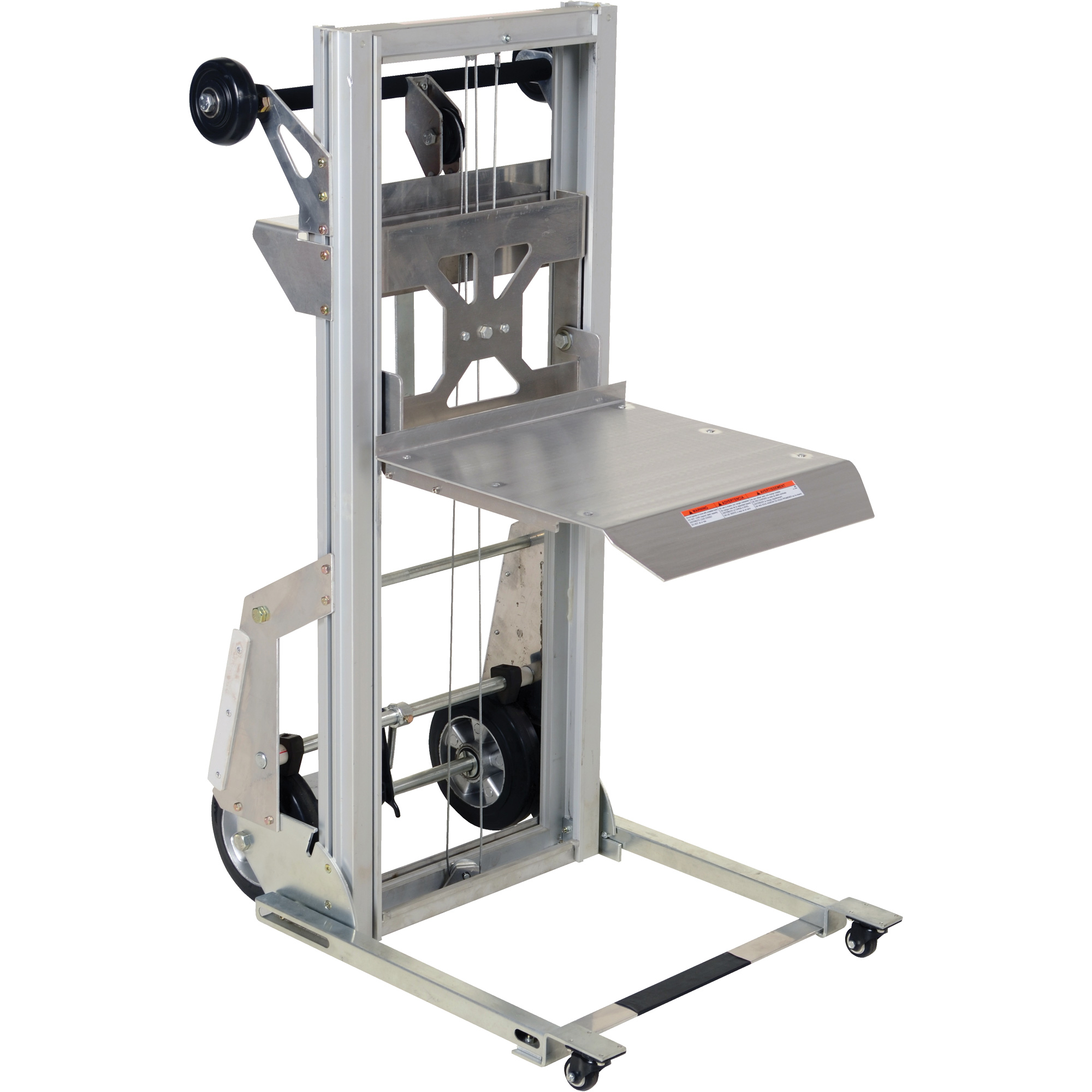 Vestil Portable Aluminum Load Lifter, Foot Pump Operated, 200 lbs ...